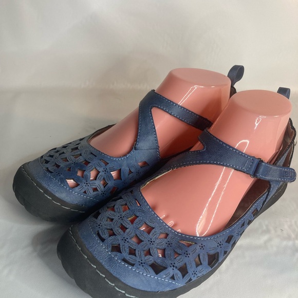 JBU | Shoes | Jbu Blue Blossom Encore Memory Foam Mary Jane Shoes Size ...